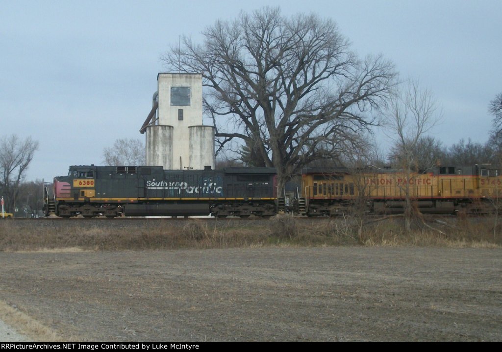 UP 6380 westbound UP empty coal train